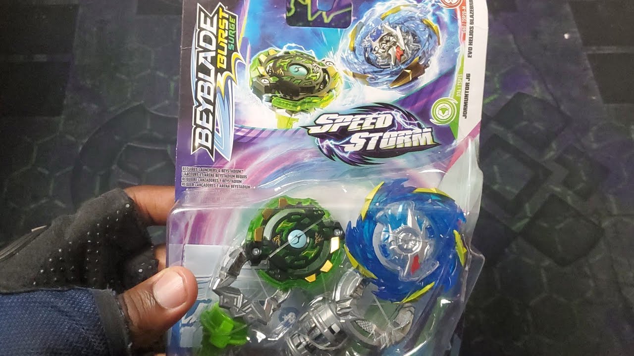 NEW BEYBLADE BURST SURGE JORMUNTOR EVO HELIOS BLAZEBRINGER 2-PACK ...