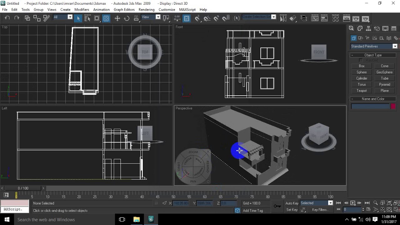 LEARN 3D Max lesson 1 - YouTube