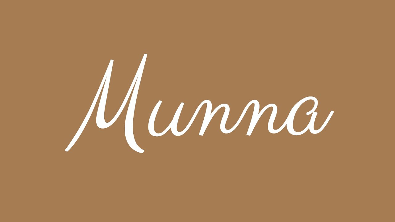 Munna Name Logo