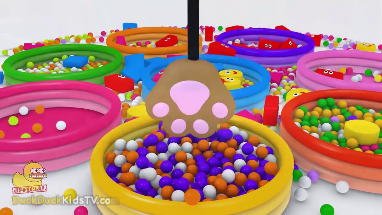 DuckDuckKidsTv Learn shapes and colors for children in an incredible ...