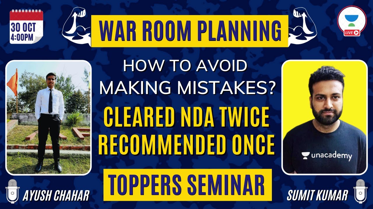 War Room Planning | Toppers Seminar for NDA 2 2021 | Exclusive NDA ...