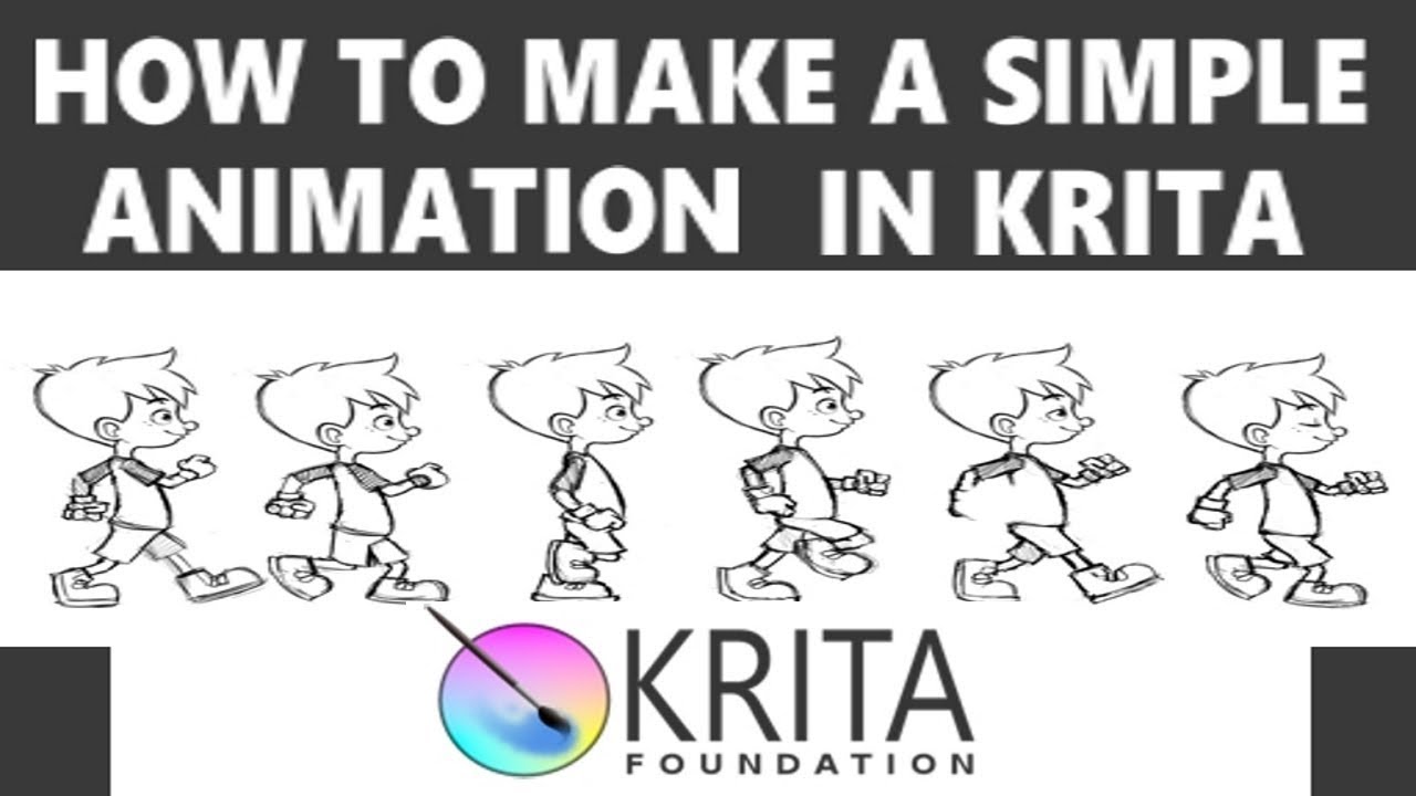 How to Make A Simple Animation In Krita ! - YouTube