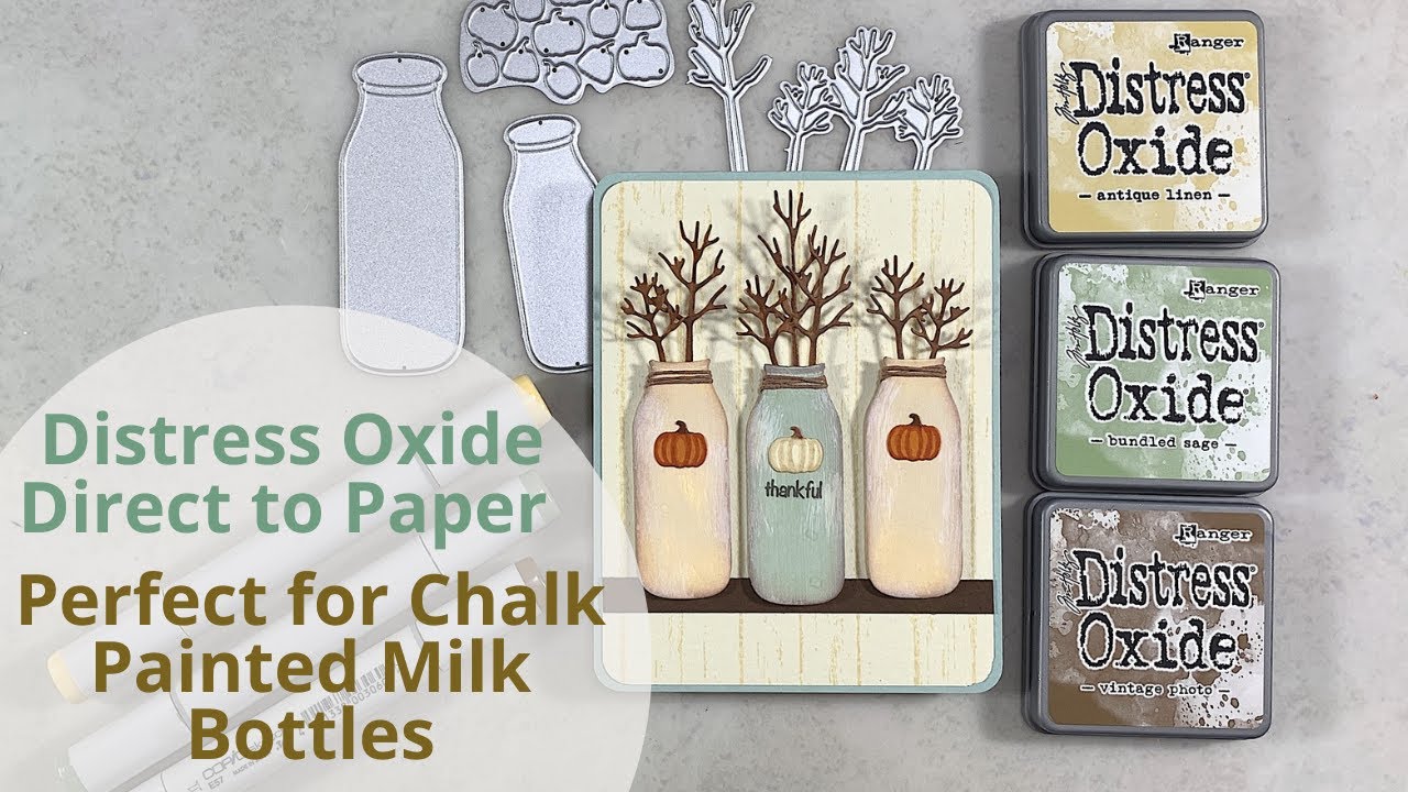 Distress Oxide Ink Direct to Paper - Perfect for Chalk Painted Milk ...
