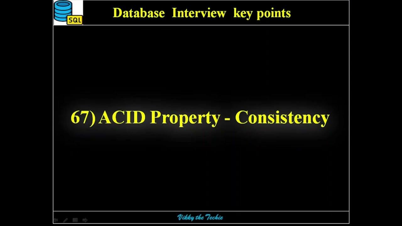 DB67. SQL ACID - Consistency Property - YouTube