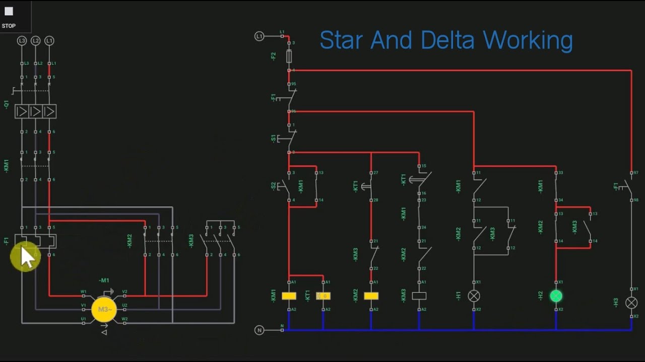 Star And Delta Working - YouTube