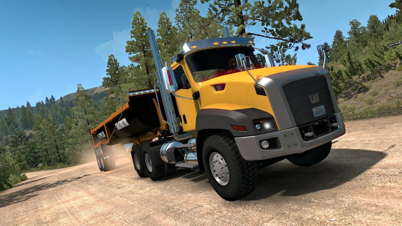 New México | CATERPILLAR CT660 6x6 | Góndola con Arena rumbo a Ratón ...