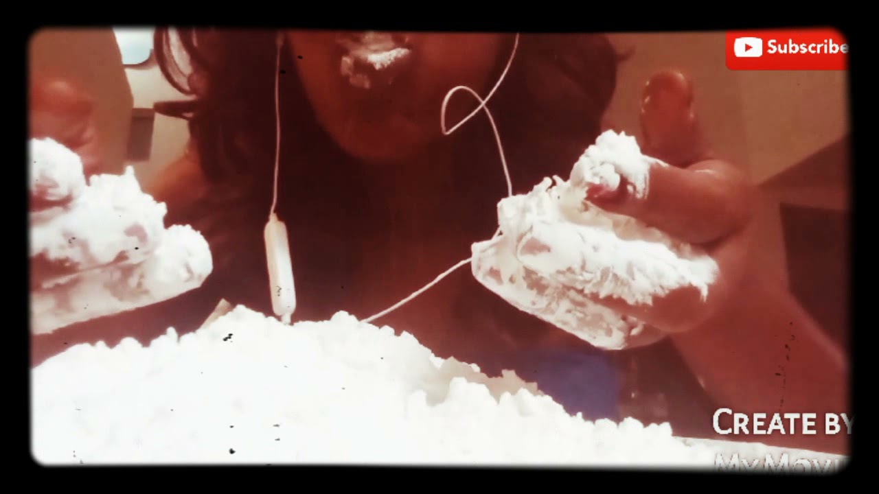 Cornstarch Eating Using Only Hands 🌽 Starch Chunks And powder ...