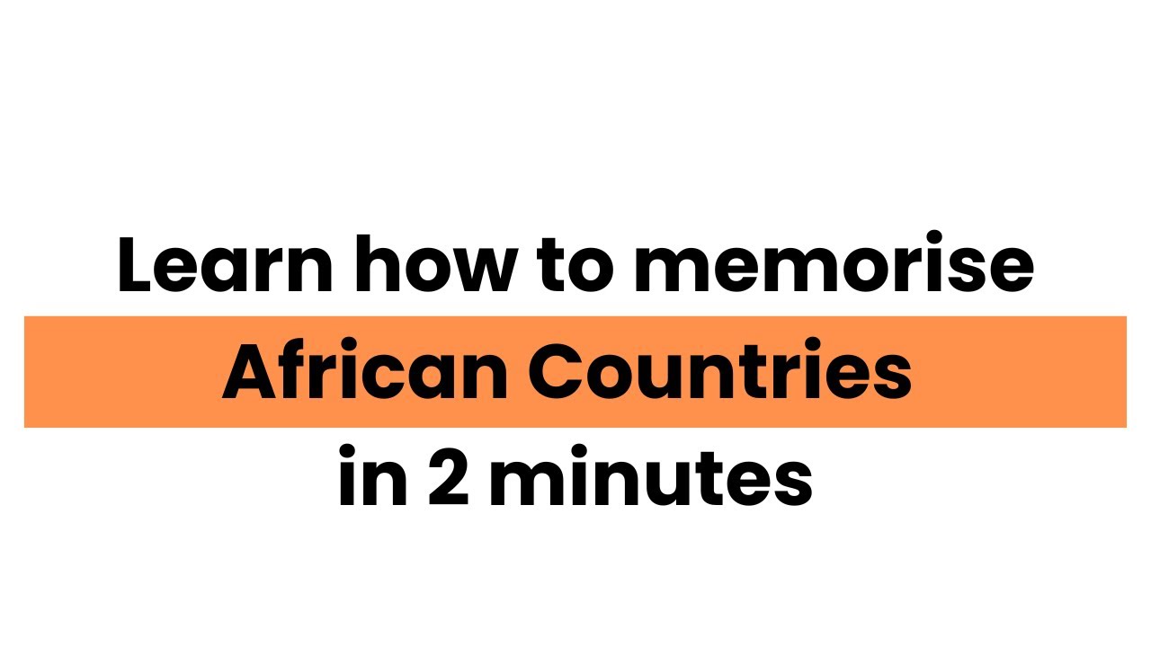 How to learn all major African Countries in less than 2 minutes? - YouTube