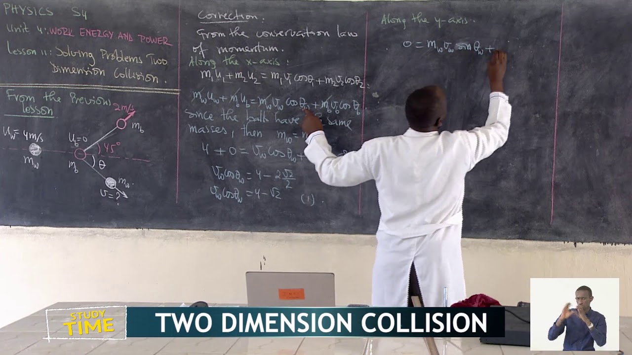 REB | S4 | Physics | Unit 4 | Lesson: Solving Problems Two Dimension Collision - YouTube