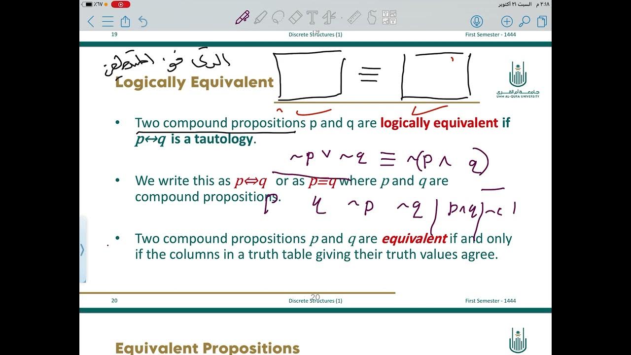 Lecture2 propositinal logic part(2) - YouTube
