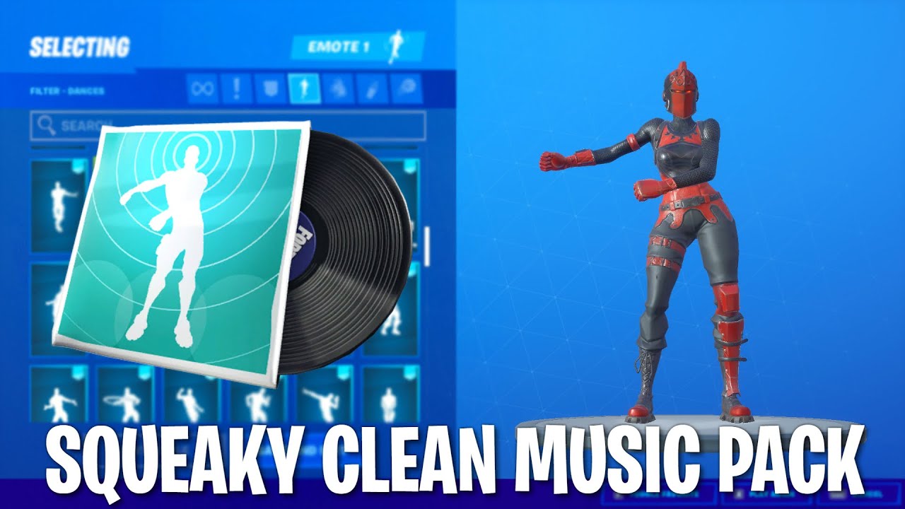 Fortnite - Squeaky Clean Music Pack with the Floss Emote! - YouTube