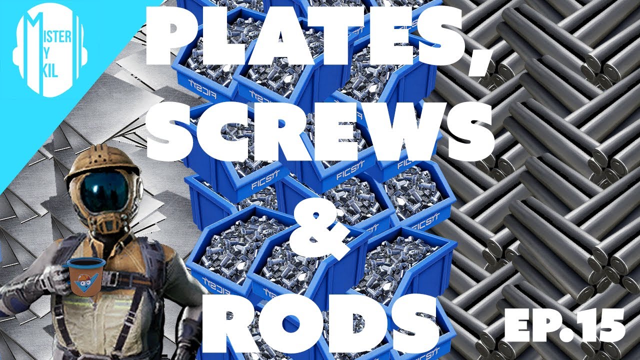 Mega Factory Progress: Plates, Screws and Rods, Satisfactory [Ep.15 ...