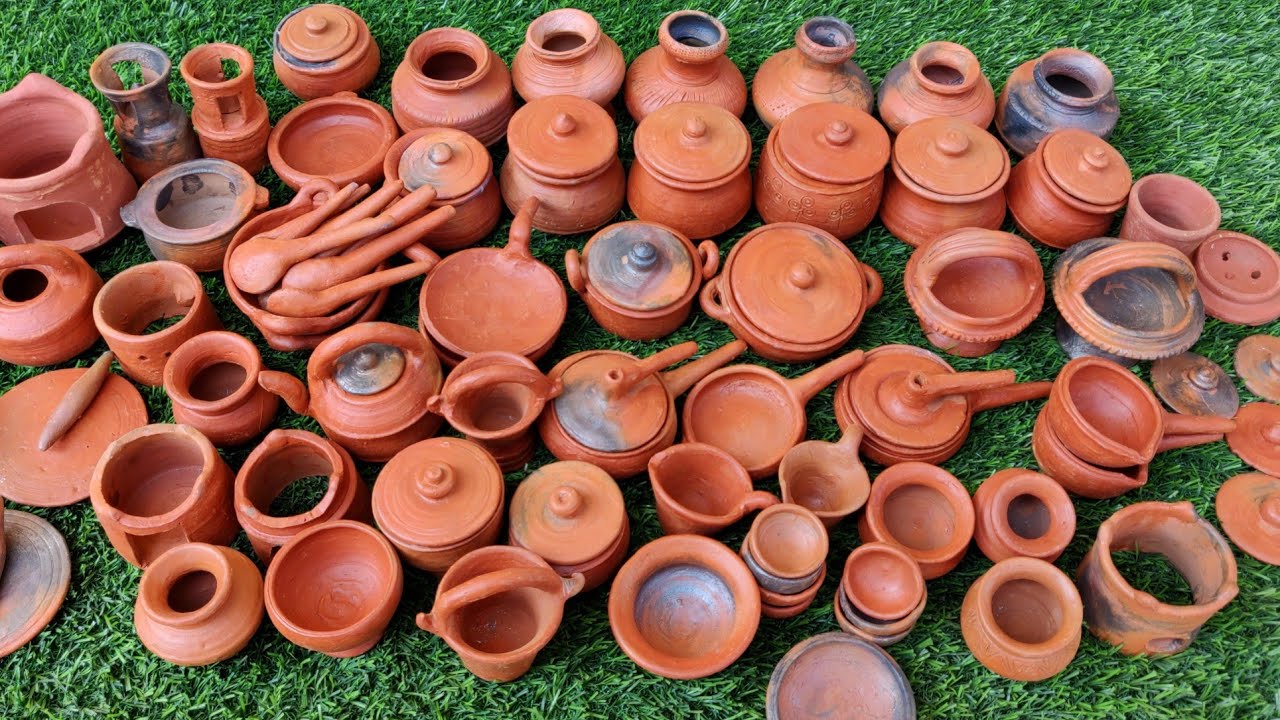 Miniature Clay Kitchen Set | Unboxing | Clay Kitchen Set Online | Rini ...