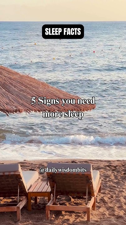 5 Signs you need more sleep 🥱 #sleep #short - YouTube