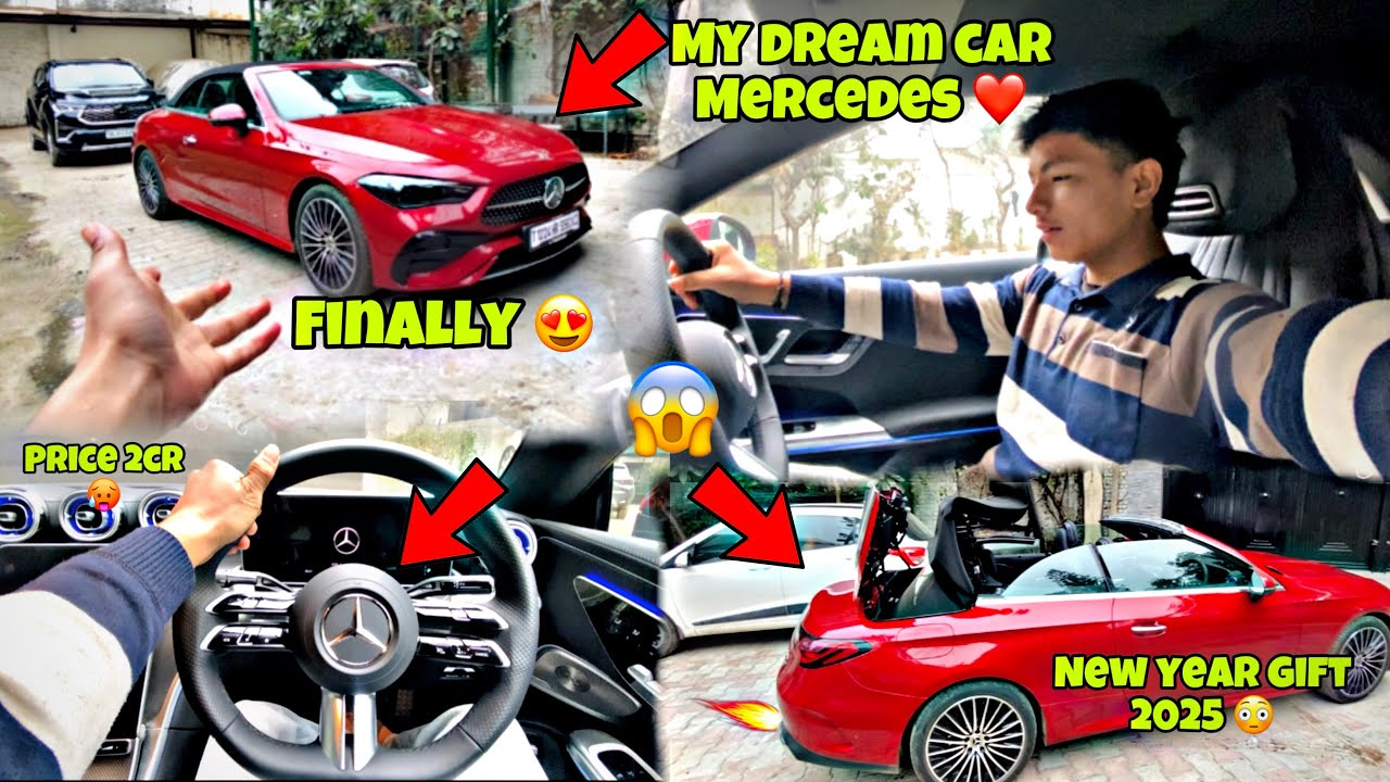 Finally New Year P Car Mil Gye 😱|| Mercedes Benz Price 20000000😳|| Omg ...