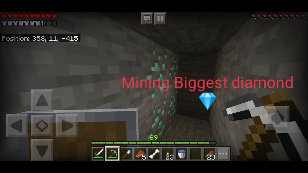 How to find a biggest diamond in Minecraft | Minecraft Survival game ...