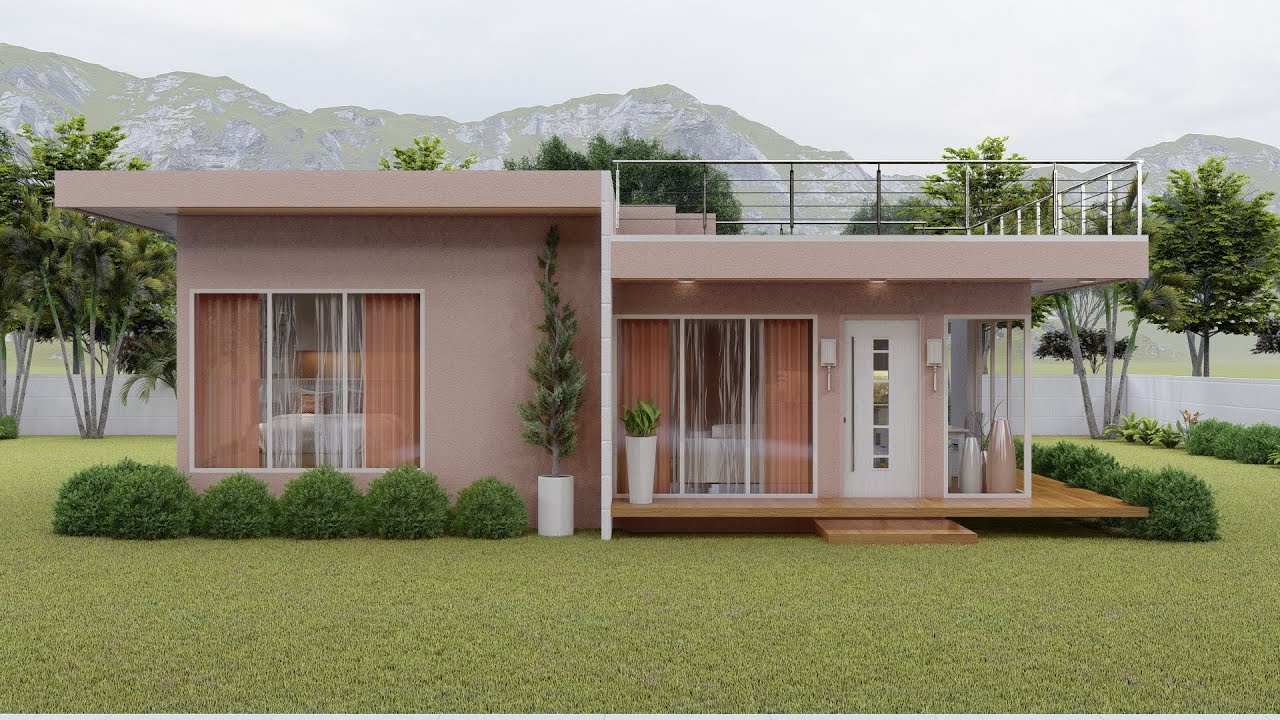 Wonderful Modern Simple House Design 66 Square meters | 2 Bedrooms ...