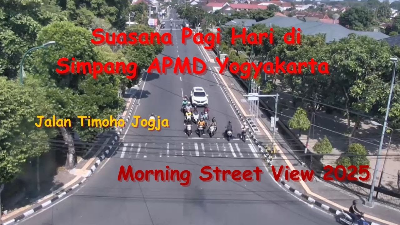 Suasana Pagi Hari di Simpang APMD Yogyakarta | Jalan Timoho Jogja ...