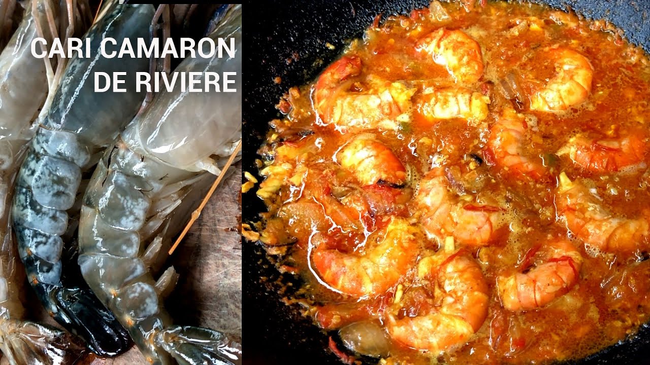Sauce de camarons (grosses crevettes) de rivière très simple et facile ...
