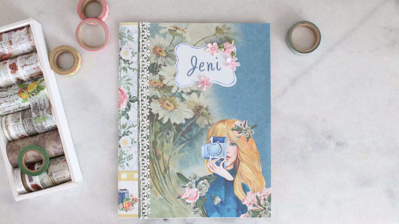 Making a File Folder out of Cardstock and Paper__Paper Crafts - YouTube