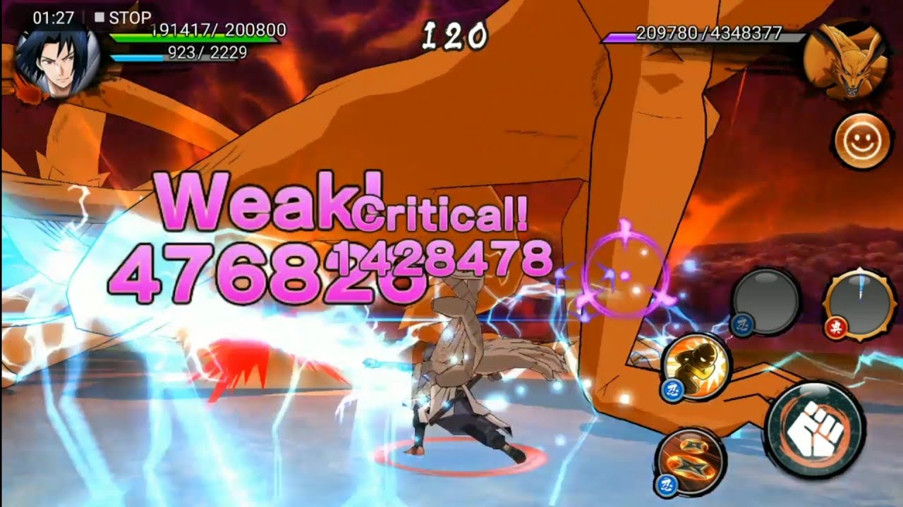 Sasuke Damage In SAM ONLY 2 JUTSU - YouTube