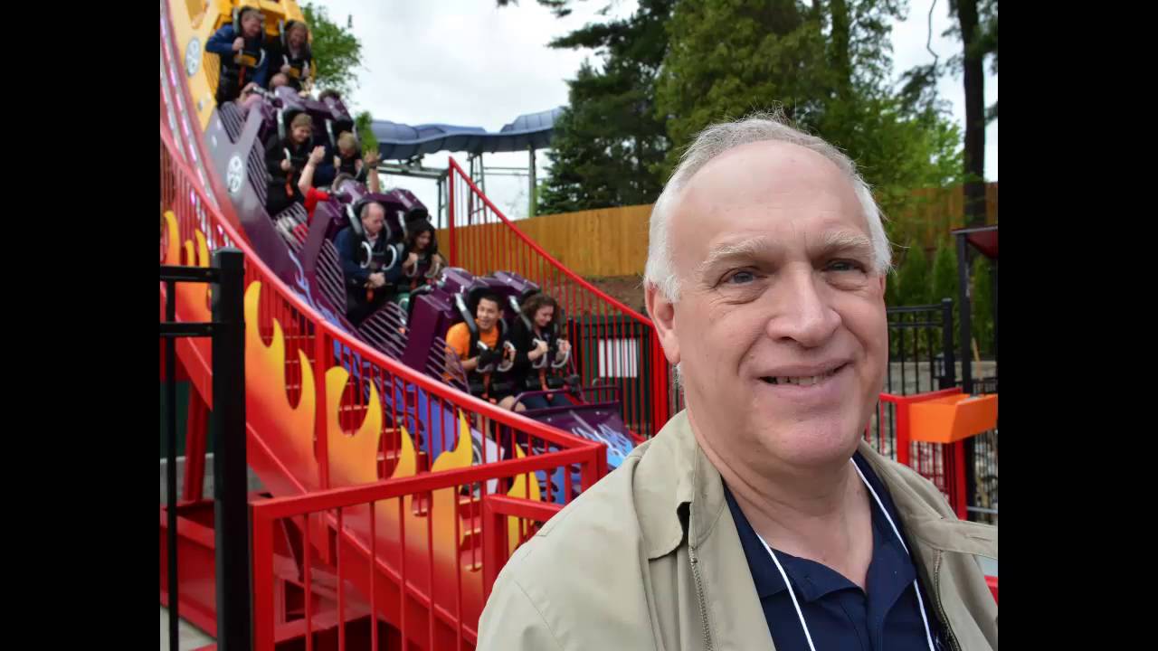 Six Flags New England unveils 'The Fireball' coaster - YouTube