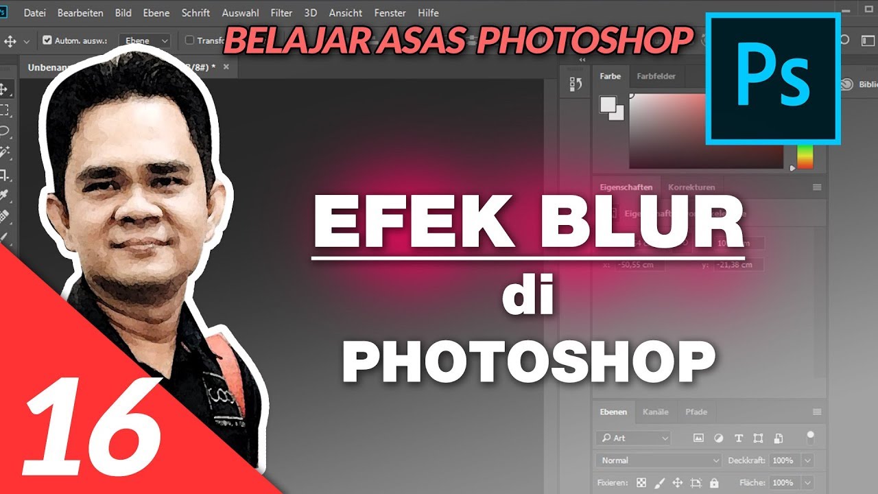 Cara edit berikan efek BLUR pada gambar - YouTube