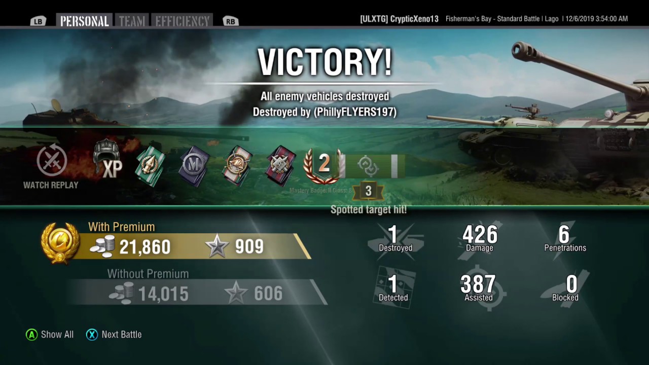 WoT:M XB1- Lago -Master Tanker and Expert: Mercenary - YouTube