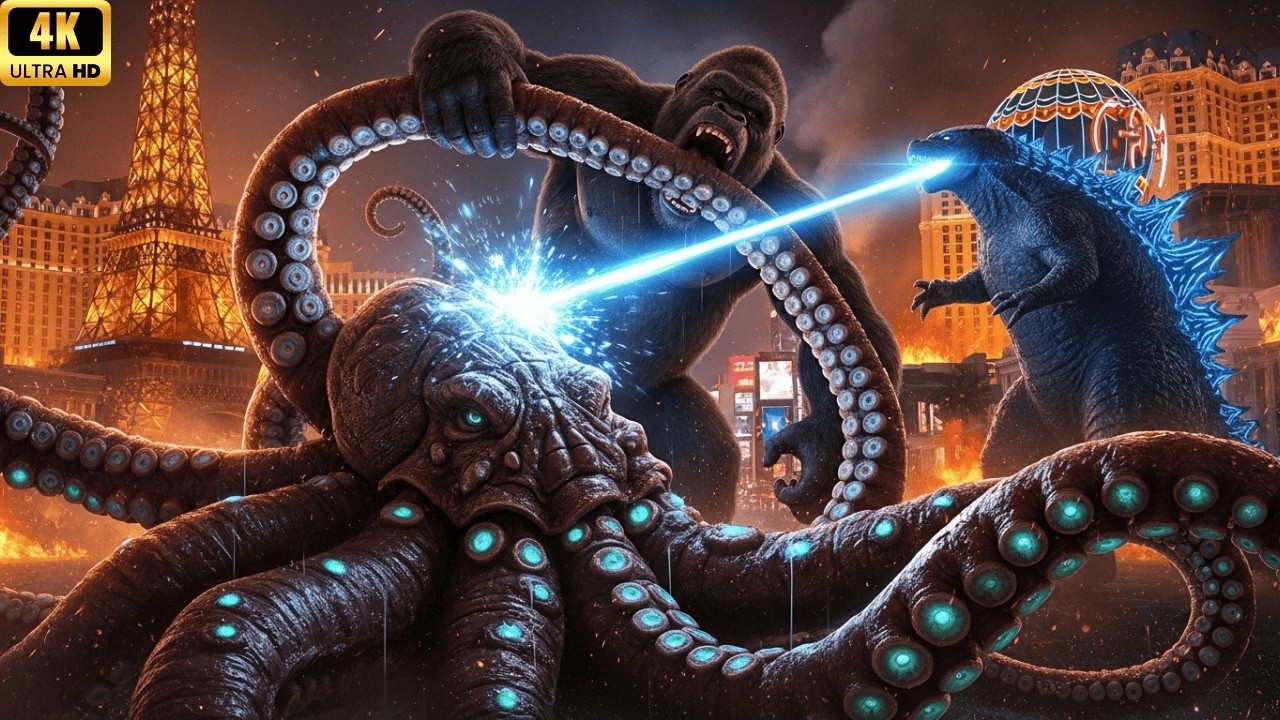 Can They Win? King Kong and Godzilla VS Giant Octopus Ultimate Battle ...