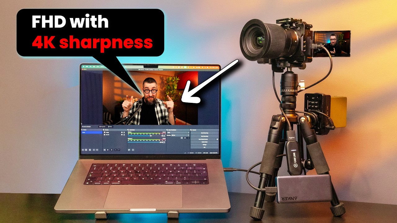Make FHD Look 4K Sharp in OBS - Here's How - YouTube