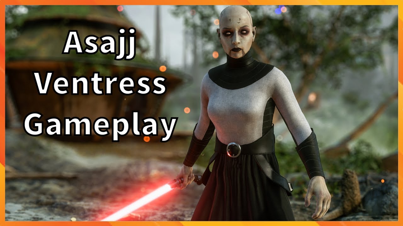 Asajj Ventress Gameplay Star Wars Battlefront 2 - YouTube