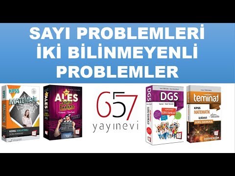 İki Bilinmeyenli Problemler - KPSS - ALES - DGS - Umut Türkyılmaz