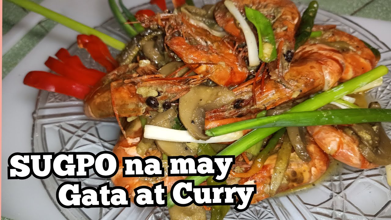 GINATAANG SUGPO RECIPE / HIPON / VERY EASY RECIPE (coconut milk shrimp ...