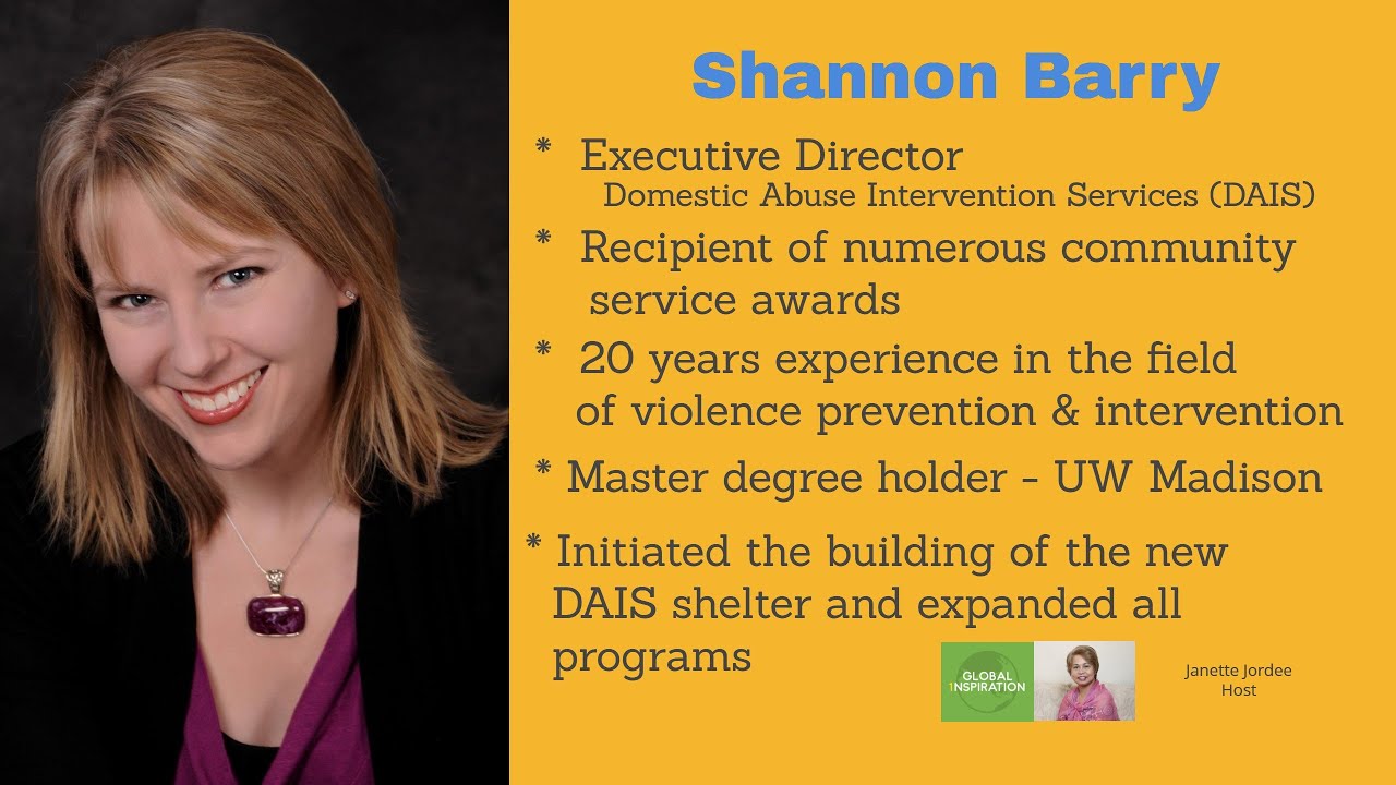 Shannon Barry - Executive Director of DAIS, Recipient of Community ...