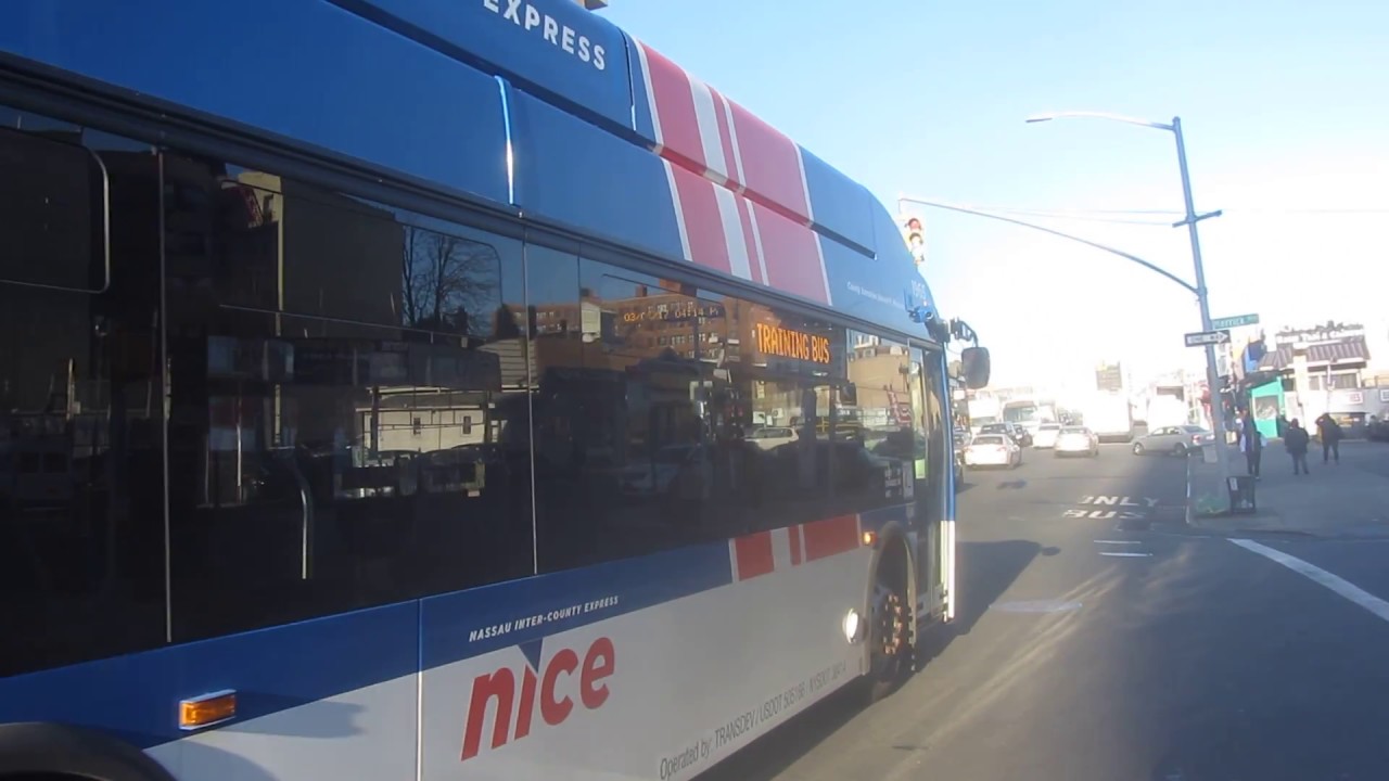 NICE Bus: 2016 New Flyer XN60 #1965 "Training Bus" at Hillside Avenue ...