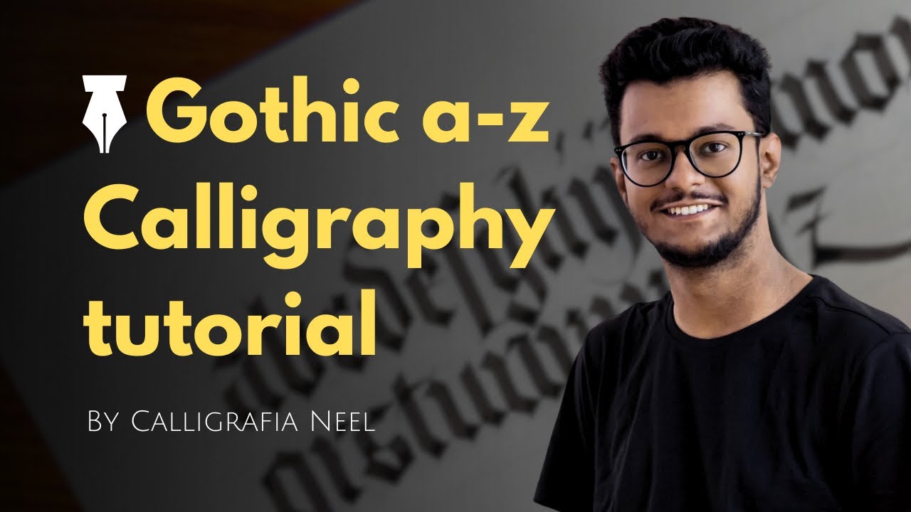 How to write a to z in Gothic calligraphy | Gothic calligraphy for ...