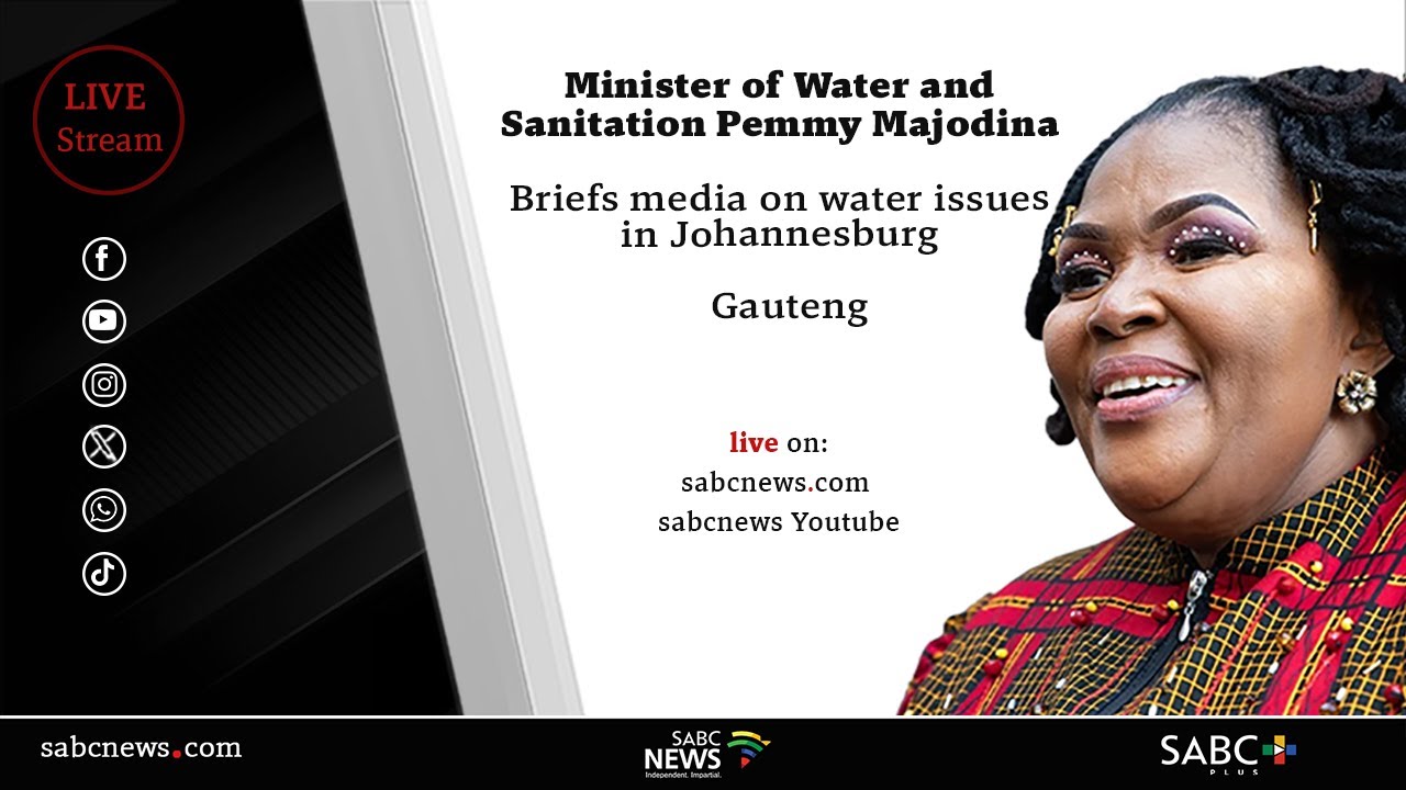 Minister Pemmy Majodina briefs the media on water supply challenges ...