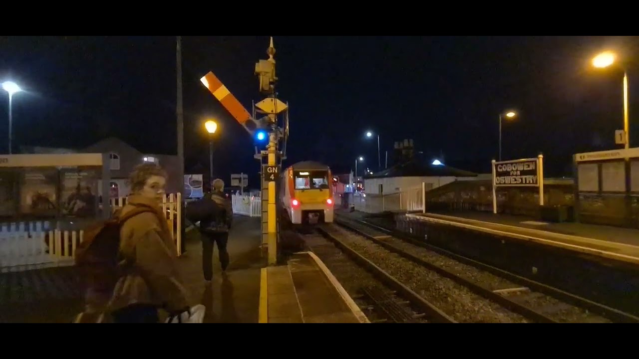 Gobowen Train Station with classes 175, 158 and 37's Network Rail Train ...