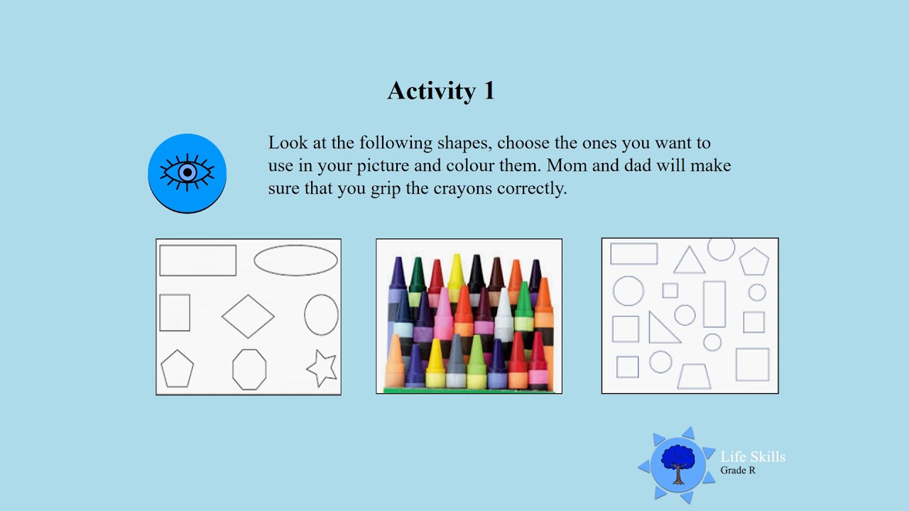 Gr R Life Skills Visual Arts 18 - YouTube