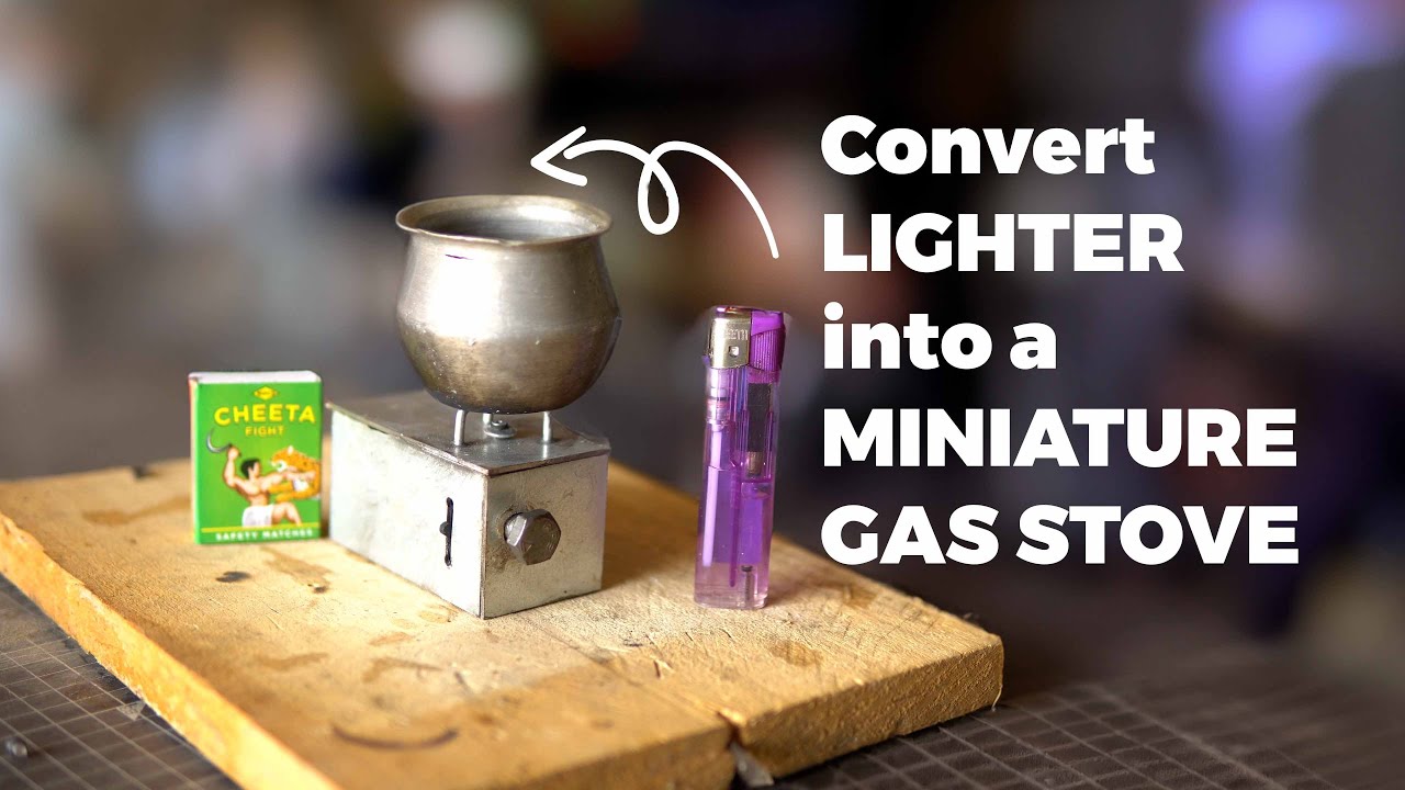 How to make a miniature gas stove for miniature cooking - YouTube