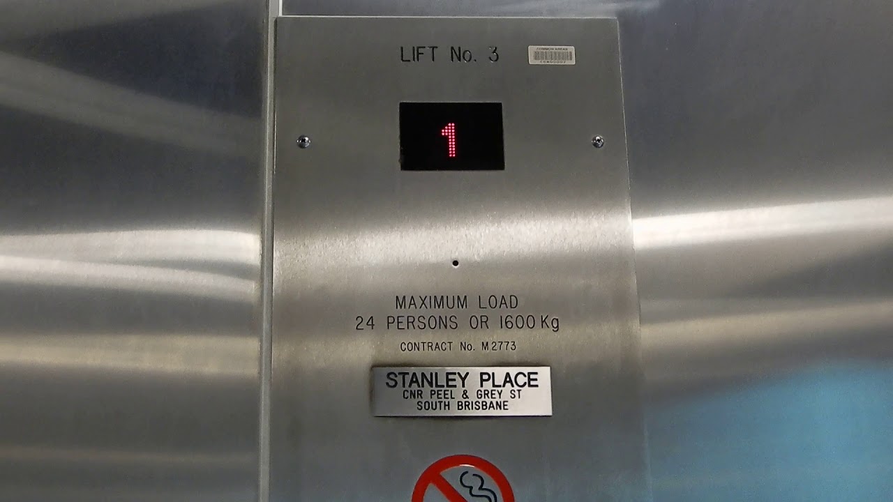 Liftronic MRL Traction elevator at Queensland Museum, South Brisbane ...