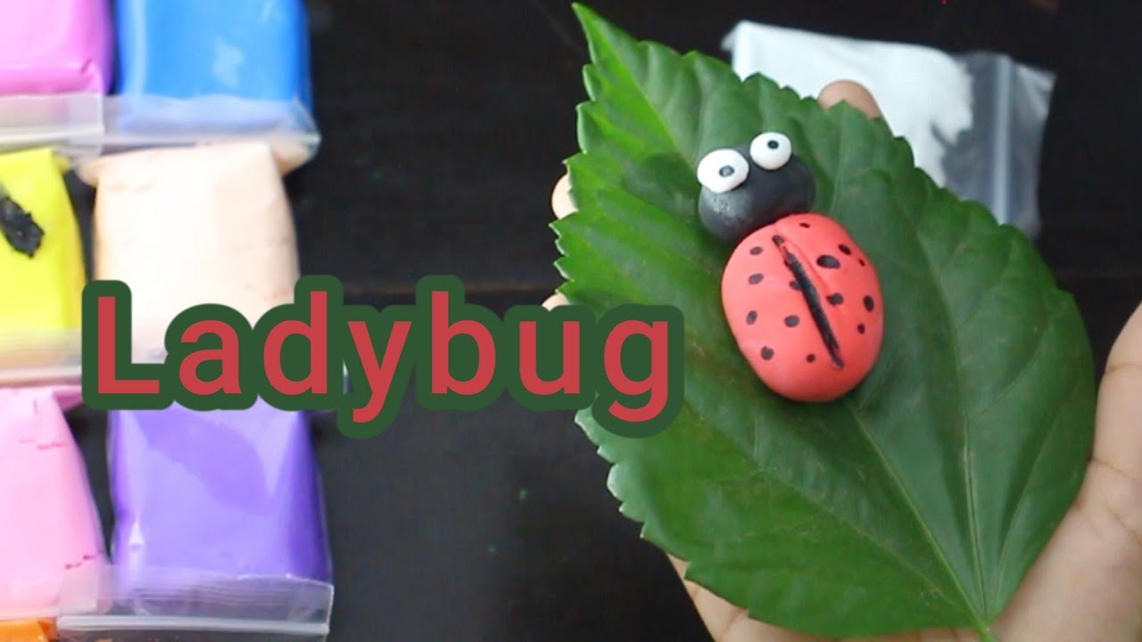 DIY Clay Ladybug | Easy Clay Modeling for Kids | Ladybug Craft Tutorial ...