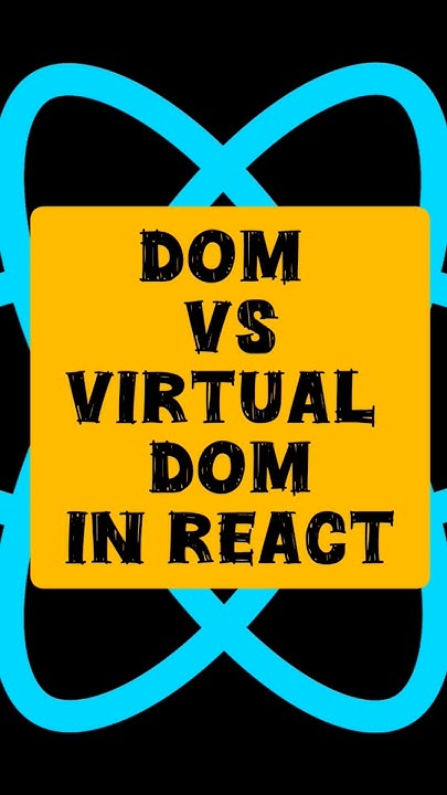 DOM Vs Virtual DOM in React Js Easy explanation in short @codefamily #reactjs #reactinterview ...