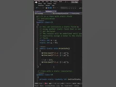static (C# keyword) - part 1 of 2 #shorts #csharp - YouTube