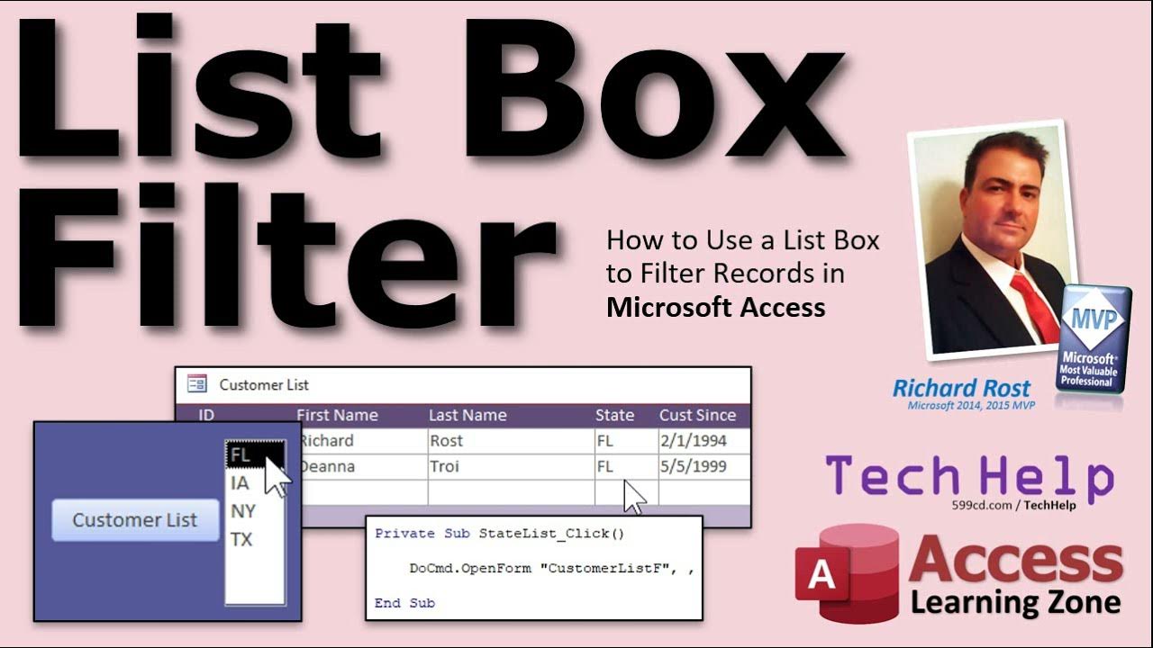 How To Use A List Box To Filter Records In Microsoft Access Extended how-to-use-a-list-box-to-filter-records-in-microsoft-access-extended