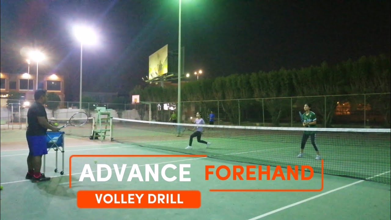 Advance Forehand Volley #tennis #ofw #practice - YouTube