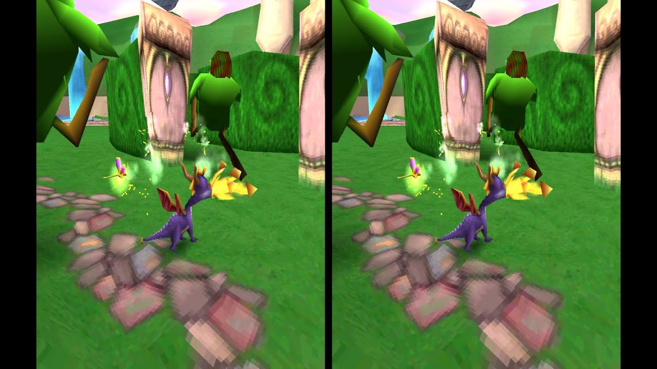 [3D] Spyro (Playstation) on Epsxe (3D Version - yt3d=true) - YouTube