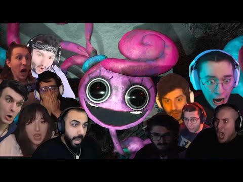 Poppy Playtime Chapter 2  - Yayıncıların Mommy Long Legs Saklanbaç Sahnesine Tepkileri