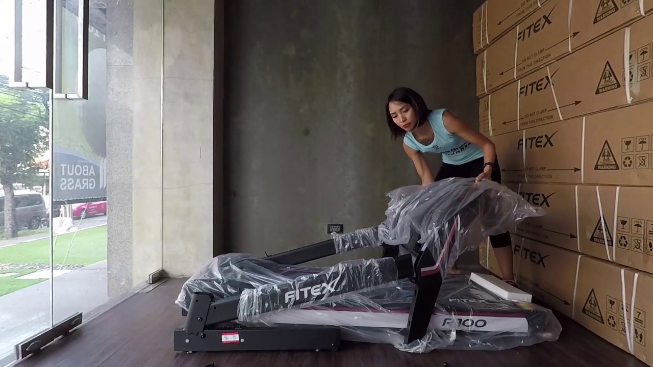 วิธีการประกอบลู่วิ่งไฟฟ้า FITEX R100 M - YouTube