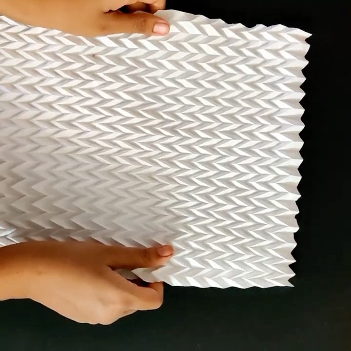 Learn Origami Paper Folding Herringbone Tessellation V-pleat Pattern # ...